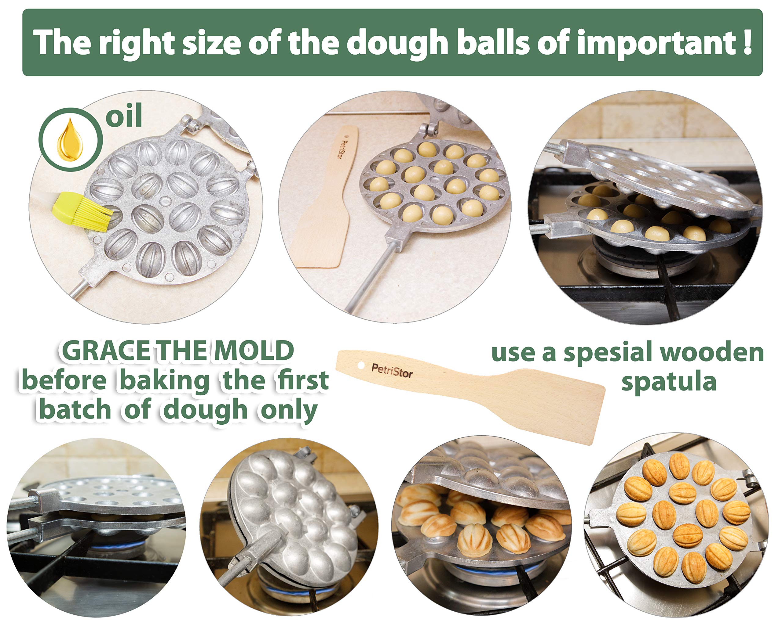 Walnut Cookie Mold Maker 16 - Walnut Cookie Maker - Oreshki Mold Maker - Орешница - Oreshki Maker - Oreshki Cookie mold - Walnut Cookie Form - Oreshnitsa Maker - Walnut Cookie Molds - Walnut Maker