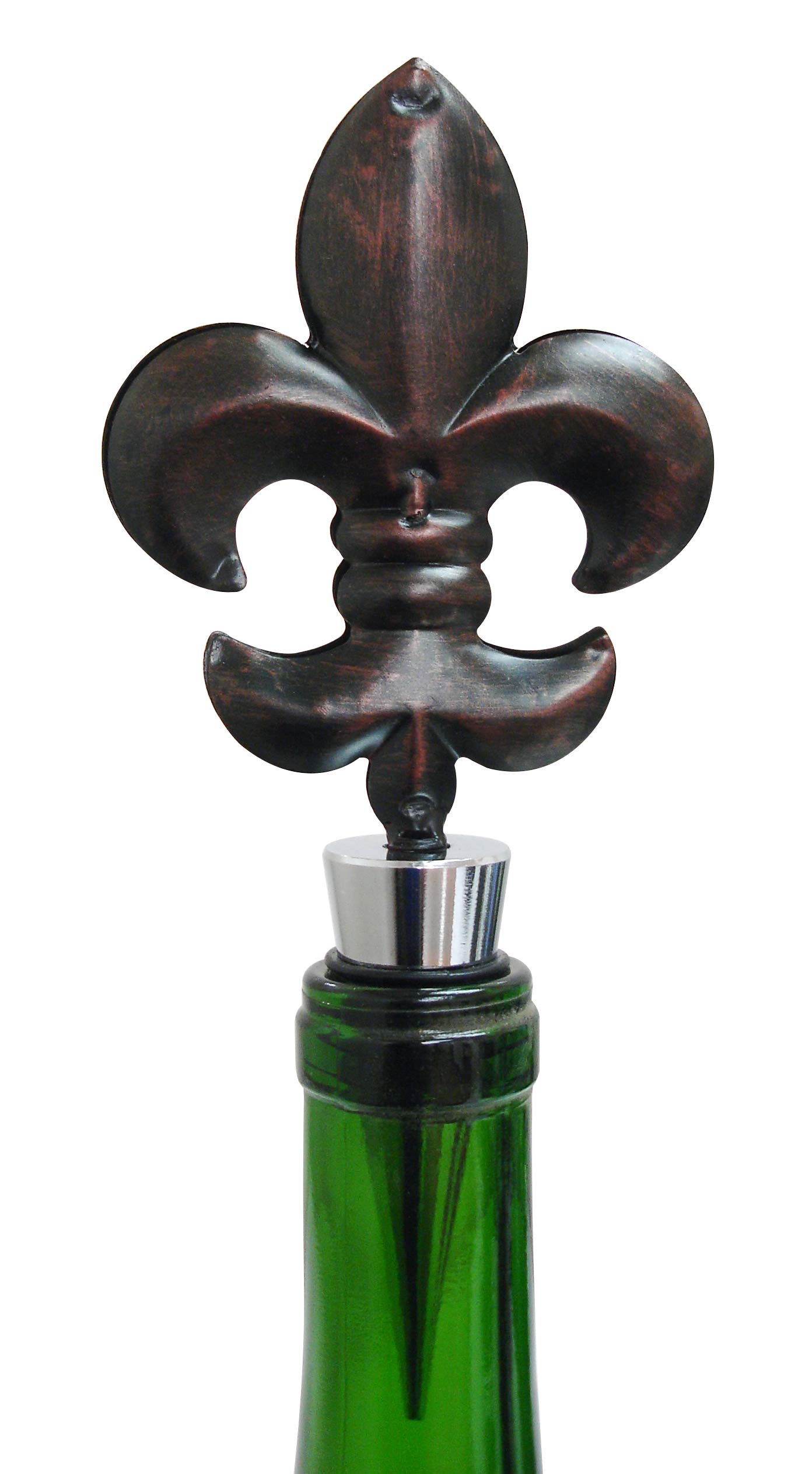 Vinotemp Fleur de Lis Bottle Stopper, Clear, Small, (EP-FDLBS01)