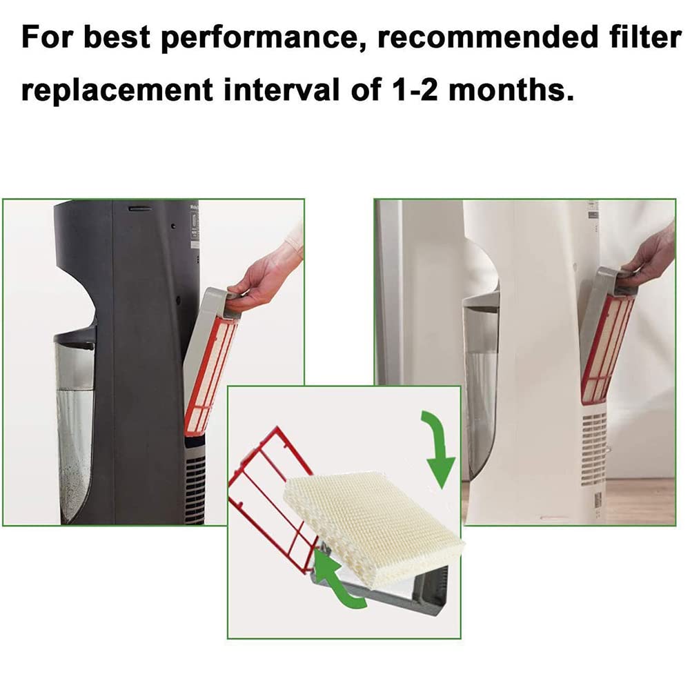Lxiyu-4 PackReplacement Humidifer Filters Wicking Compatible with Honeywell Filter T,HEV615 and HEV620 Humidifier,Part # HFT600 Filters