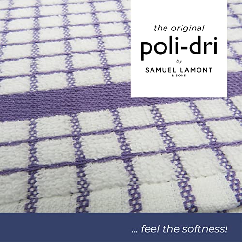 Samuel Lamont Poli Dri 100% Cotton Dish Towel - Lavender
