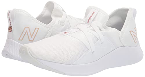 New Balance Women's Beaya V1 Slip-On Running Shoe, White/Arctic Fox/Copper Metallic, 6.5