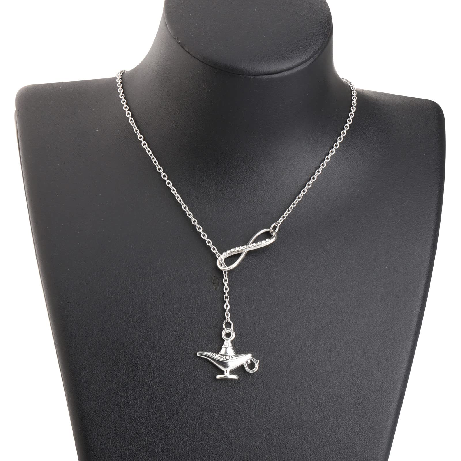 UJIMS Aladding Magic Lamp Bracelet Jasminee Princess Movie Gift Magic Wish Lamp Necklace Gift for Her (MagicWishLampNecklace)