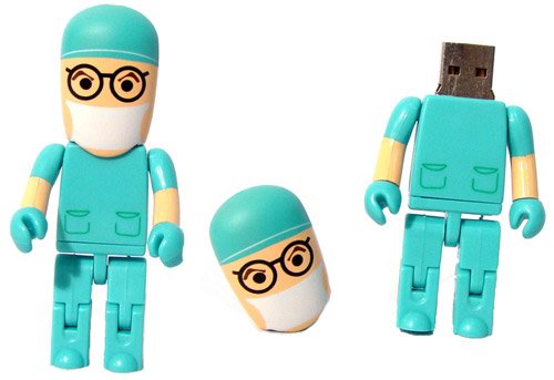MOJO 32GB Cute Doctor Surgeon Character USB Flash Drive - Fast Data Transfer for Computers, PCs, Laptops, Desktops, Macs (32 GB)