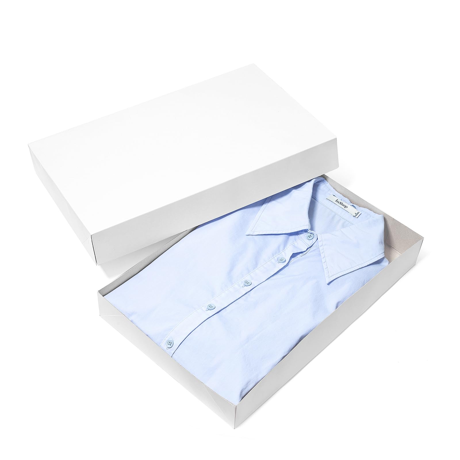 Mcfleet 16 Pack Gift Boxes with Lids Assorted Sizes Small to Extra Large Different Size Gift Box for Wrapping Christmas Presents, Holidays, Birthday Gift White