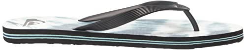 Quiksilver Men's Molokai Art Flip Flop Sandal, Grey 1, 8
