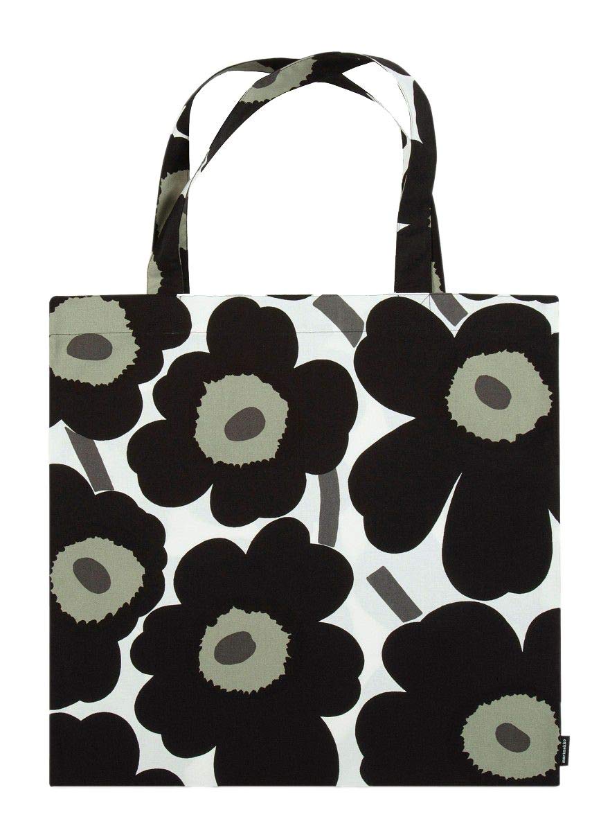 MARIMEKKO Pieni Unikko Cotton Bag, White/Black