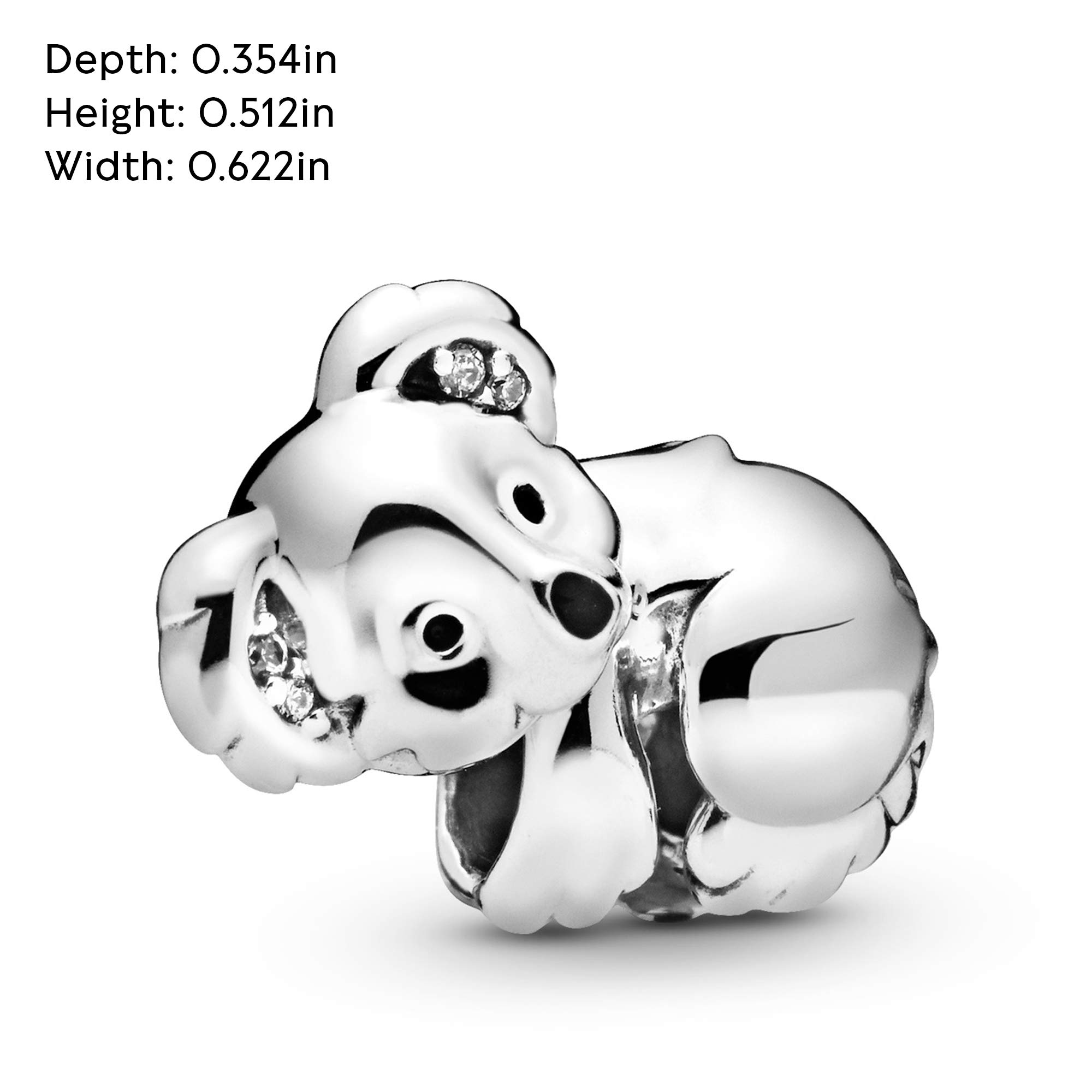 Pandora Jewelry Koala Cubic Zirconia Charm in Sterling Silver