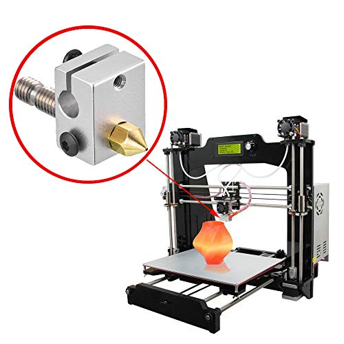 Mussokina 24PCS 3D Printer Nozzles MK8 Extruder Nozzles 0.2mm, 0.3mm, 0.4mm, 0.5mm, 0.6mm, 0.8mm, 1.0mm for Ender 3 5 Makerbot Creality CR-10 with a Storage Box