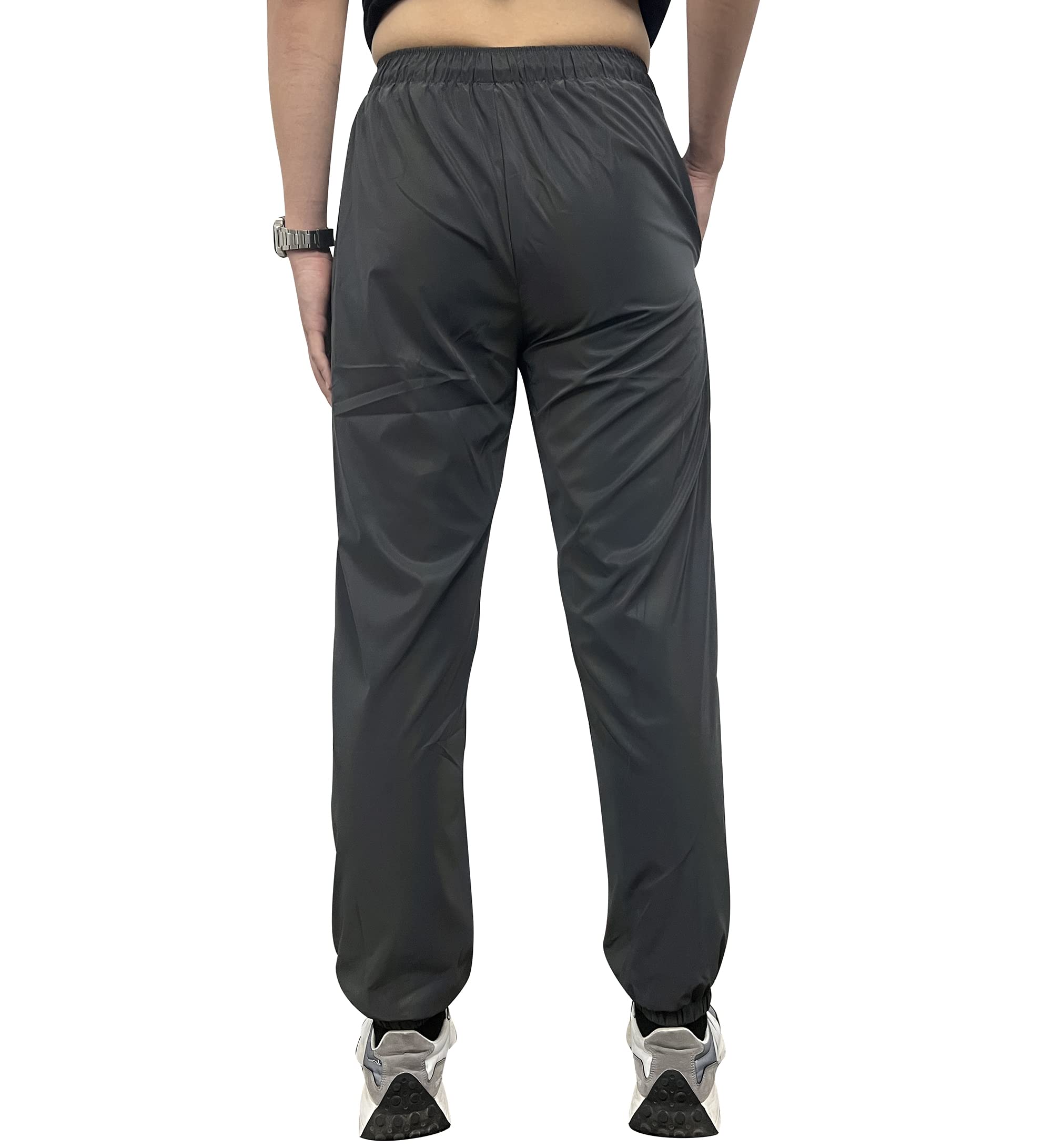 LZLRUN 3M Rainbow Reflective Shorts Pants Men Fluorescent Trousers Casual Night Jogger (M, Pants)