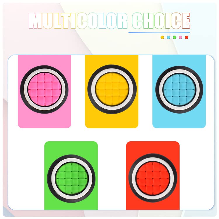 VicRole 10 Pcs Thumb Grip Cap for Meta Quest 2, for Quest Pro, Plaid Design Silicone Thumbstick Caps, VR Accessories Controller Protective Cover Joystick Cap for Oculus Quest 1 2 Rift S