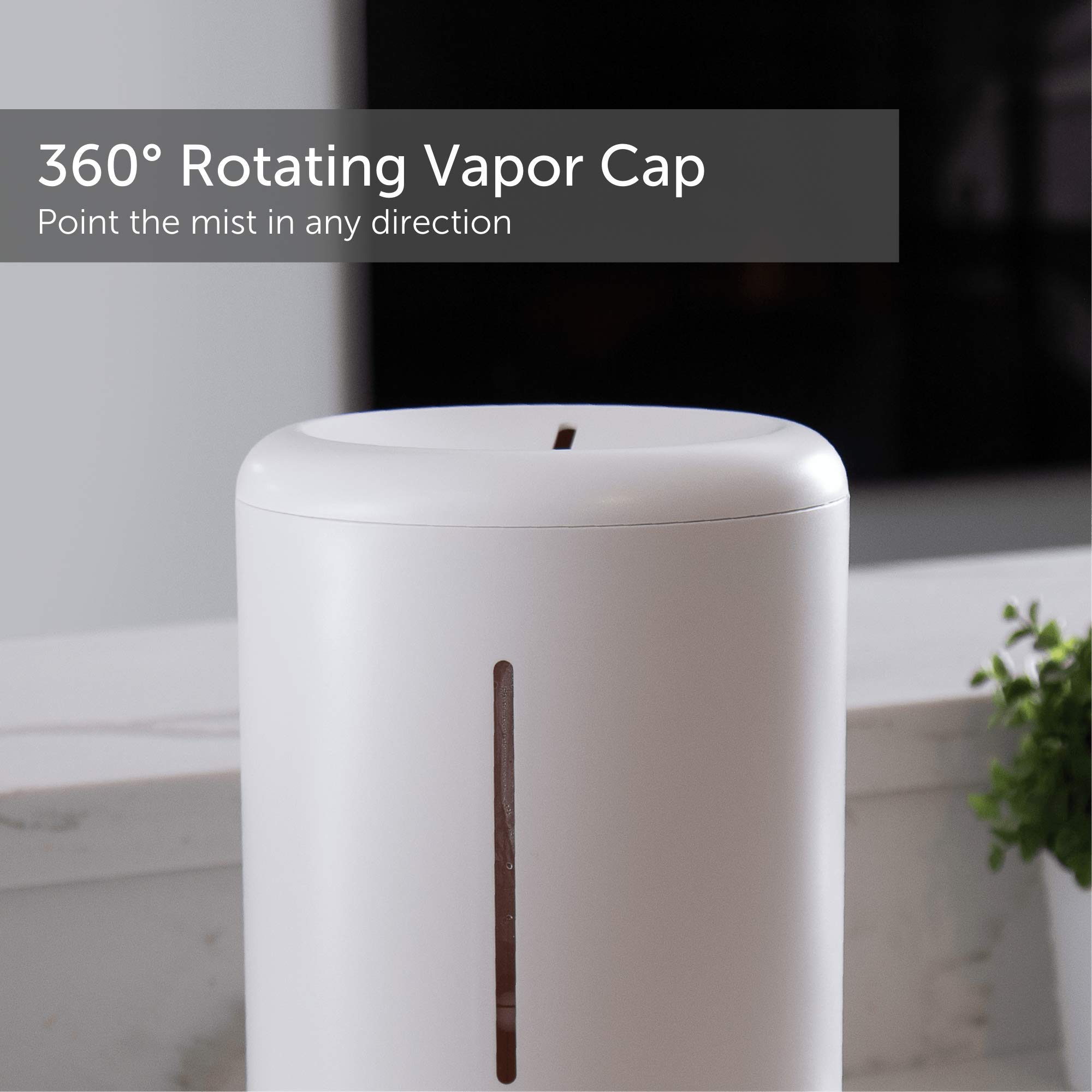NOMA 3.5L Cool Mist Ultrasonic Humidifier with Adjustable Mist Level and Auto Shut Off | Top Fill Air Humidifier for Medium Rooms