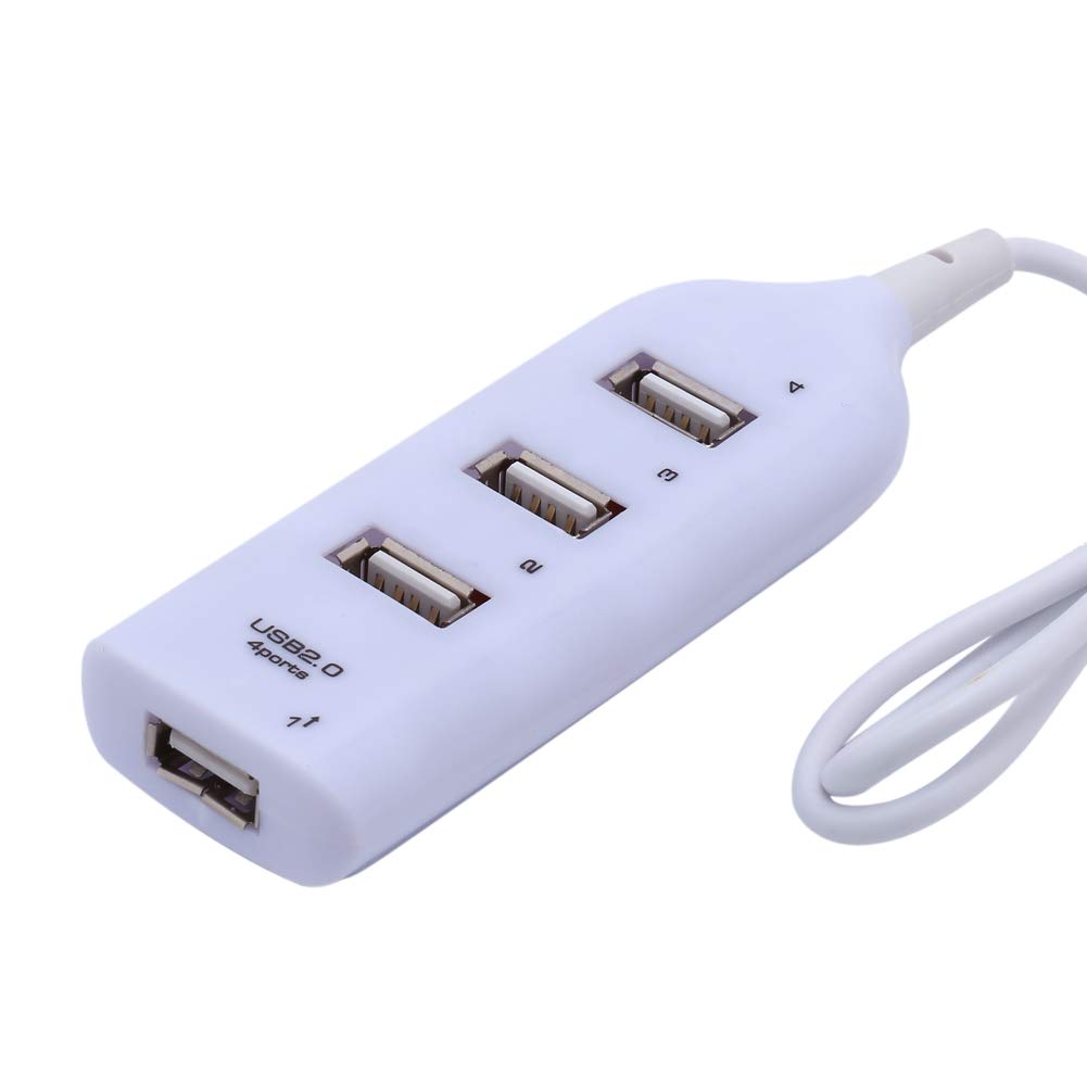 USB 2.0 Hub, 4 in 1 USB Multi Hub Splitter Power Adapter, for USB Mice, USB Printer, USB Scanner, USB Hard Drives, USB CD R, DVD ROM Drive
