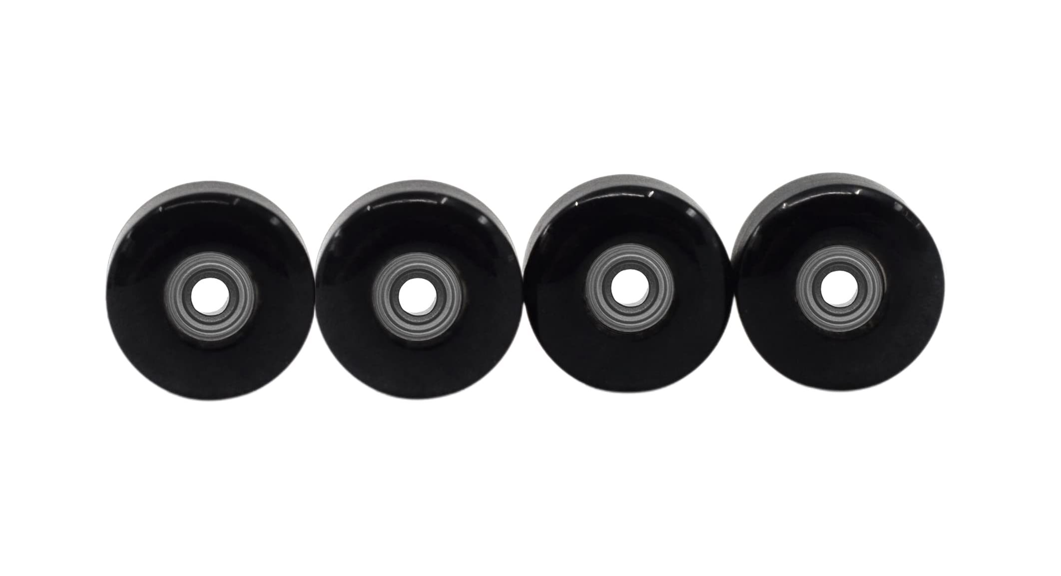 Teak Tuning Apex 77D Urethane Fingerboard Wheels, New Street Shape, 7.7mm Diameter, ABEC-9 Stealth Bearings - Geode Series - Made in the USA - "Obsidian" Colorway