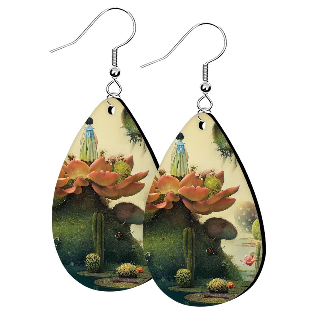 Succulent Plant Earrings - Plant Earrings - Creative Earrings