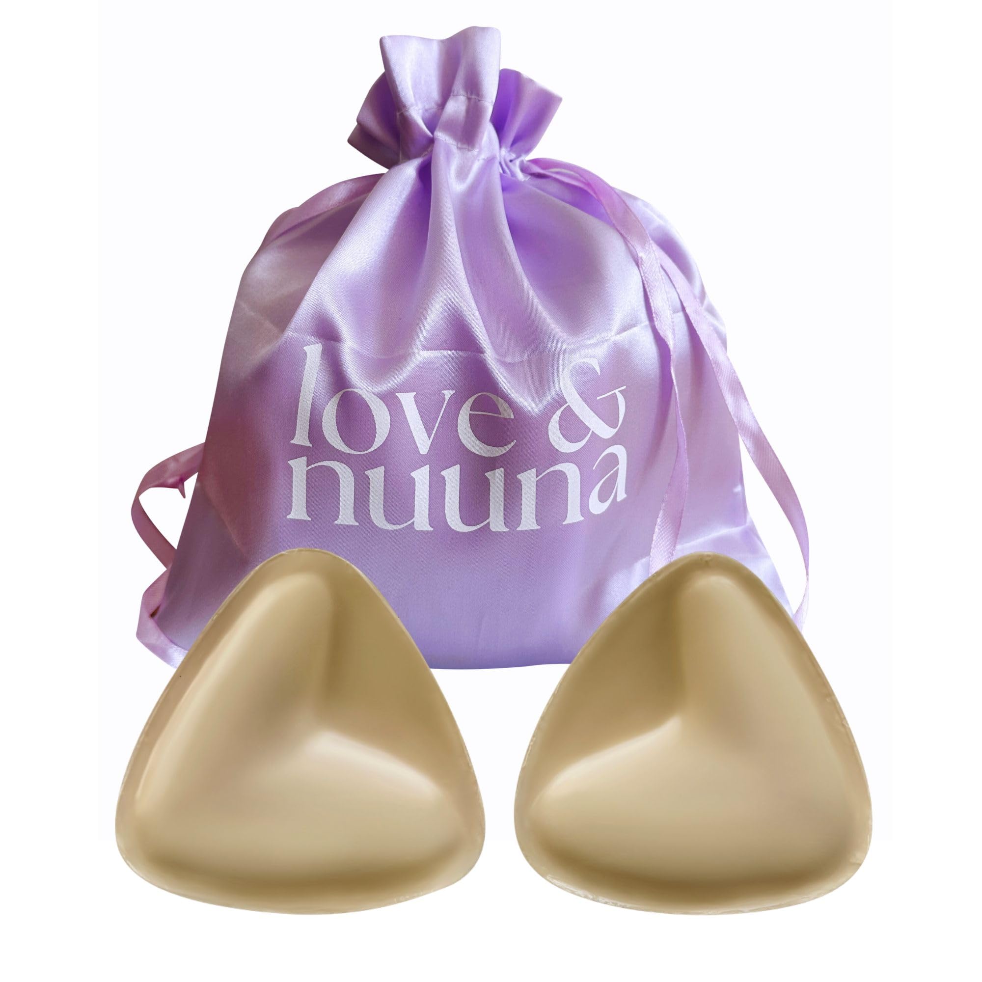 love & nuuna Double-Sided Sticky Push-Up Bra Inserts Reusable Adhesive Ultra Boost Boombra Padded Insert Nude