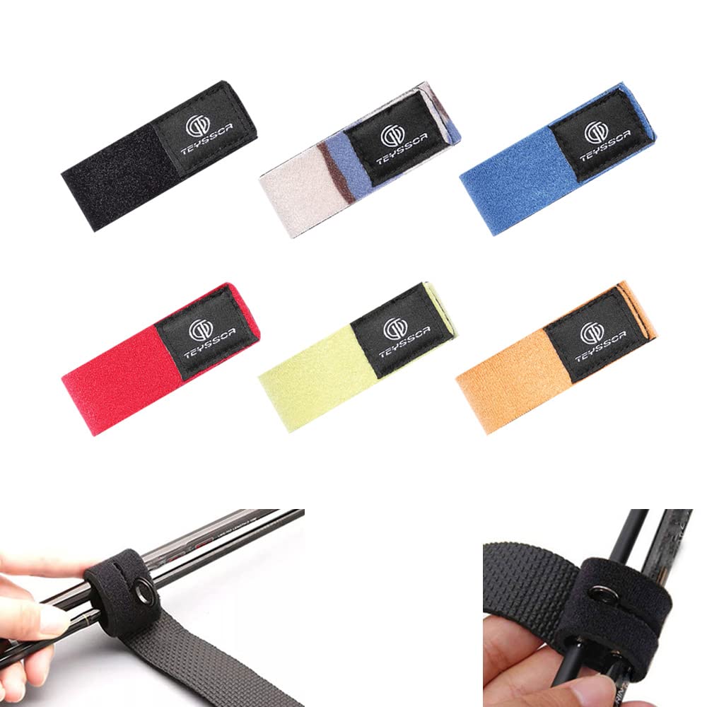 Teyssor Fishing Rods Belt Spinning Rod Straps Holders Fishing Tackle Ties Stretchy Belt for the Cast, Spin, Fly Rods