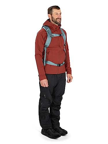 Osprey Glade 12L Ski and Snowboard Backpack with Hydraulics Water Reservoir, Celestine Blue