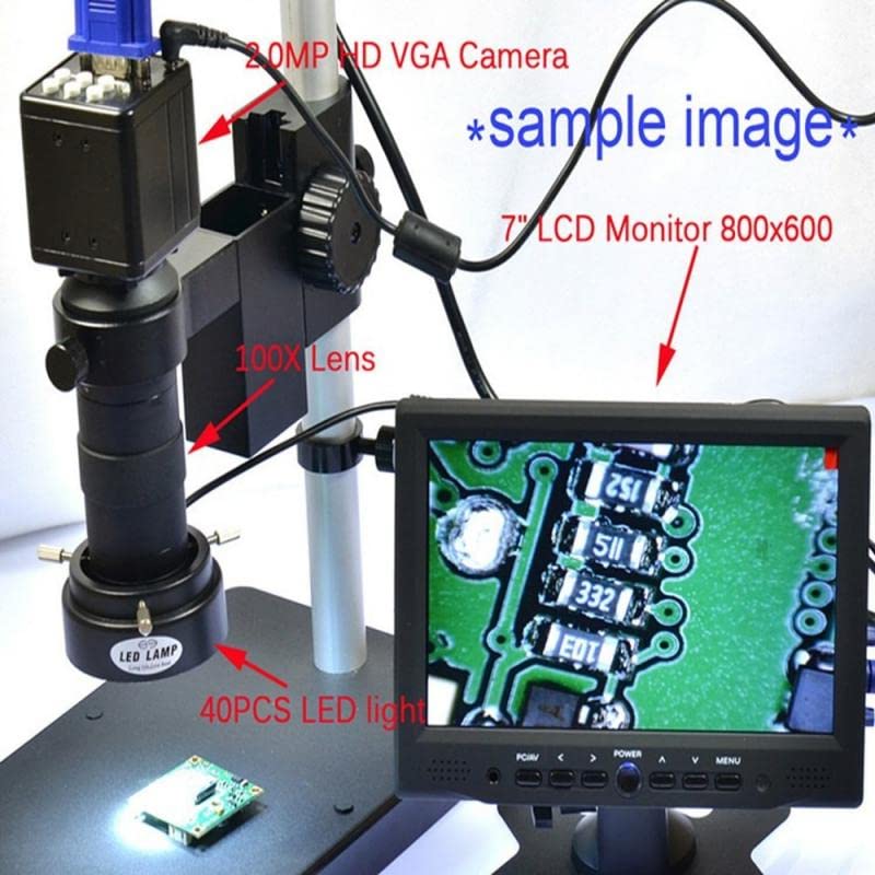Microscope Accessories Kit for Adult 2MP VGA High Definition High Speed 2 Million Microscope Camera Industrial Camera for Mobile Phone Maintenance Digital Camera Accessory