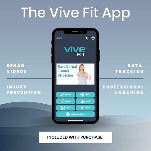 Vive Resting Hand Splint (Left) - Night Immobilizer Wrist Finger Brace - Thumb Stabilizer Wrap - for Arthritis, Tendonitis, Carpal Tunnel Pain - Functional Support for Sprains Fractures (Small)
