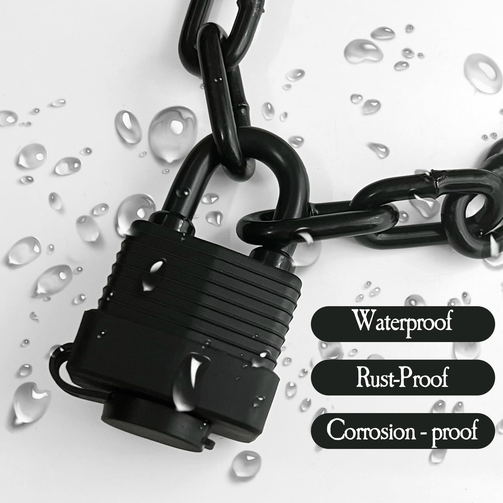 Outdoor Waterproof Padlock,Outdoor Anti-Theft Lock with Keys,Heavy-Duty Security Lock for Gate,Fence,Motorcycles,Bike (2 Lock)