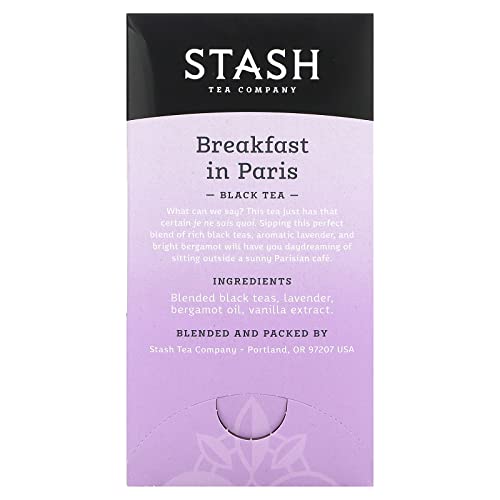 Stash Tea Breakfast in Paris Black Tea, 18 Count