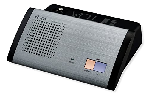 TOA TS-811 Infrared Chairperson Station; Equipped with Removable Microphone, Loudspeaker and Priority Switch; 1 Recording Output; Ring Shaped in-use LED Indicator; Easy Hook-up