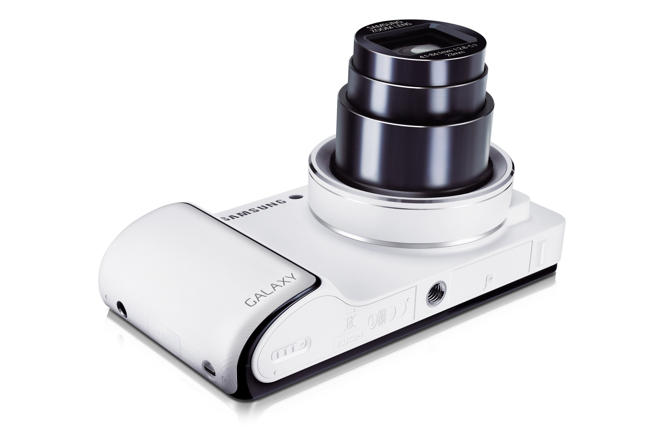 Samsung Galaxy Camera with Android Jelly Bean v4.1.2 OS, 16.3MP CMOS with 21x Optical Zoom and 4.8" Touch Screen LCD, WiFi (White) (OLD MODEL)