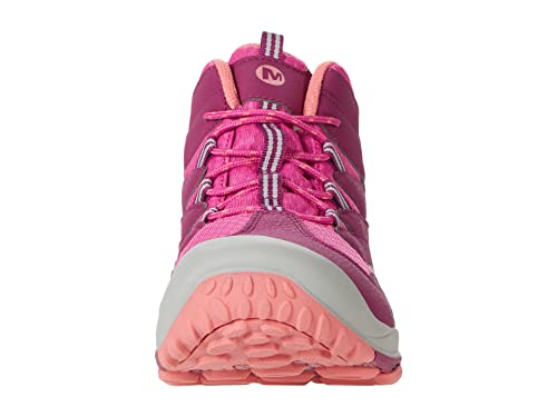 Merrell unisex child Chameleon 7 Mid Alternative Closure Waterproof Hiking Boot, Berry, 2 Big Kid US