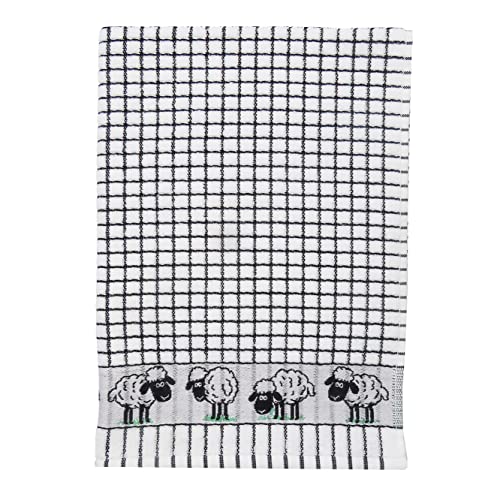 Samuel Lamont Poli Dri 100% Cotton Dish Towel - Black Sheep