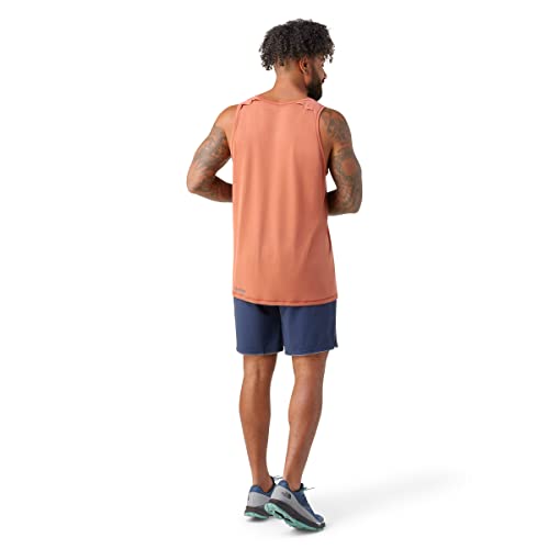 Smartwool Men's Active Ultralite Merino Wool Tank Top (Athletic Fit) Copper, Medium