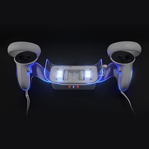 Viupolsor for Handle Charging Station Dock Holder USB Charger Stand for Quest 2 VR Headset Controller