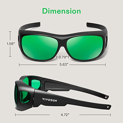VIVOSUN 2-Pack Indoor Hydroponics LED Grow Room Glasses with Glasses Case
