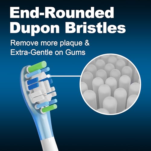MERUYOO Replacement Heads Compatible with Philips Sonicare 8 Pack, MERUYOO Electric Tooth-Brush Head for C3, Brush Heads for Phillips