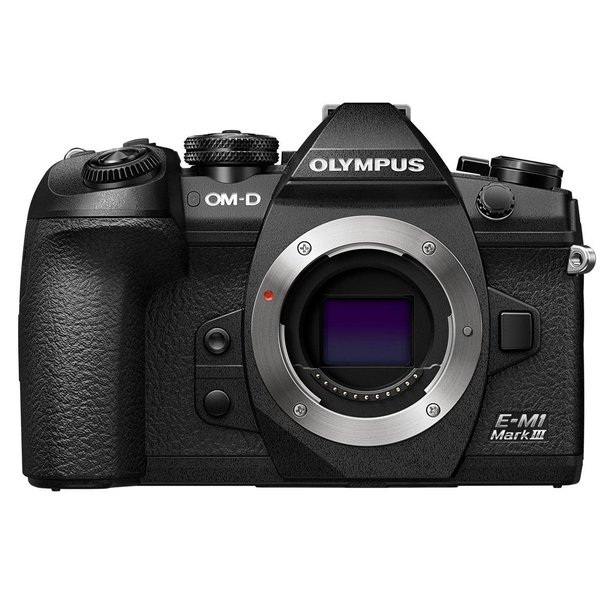 Olympus OM-D E-M1 Mark III Mirrorless Digital Camera Body, Black with M. Zuiko Digital ED 60mm f2.8 Macro Lens