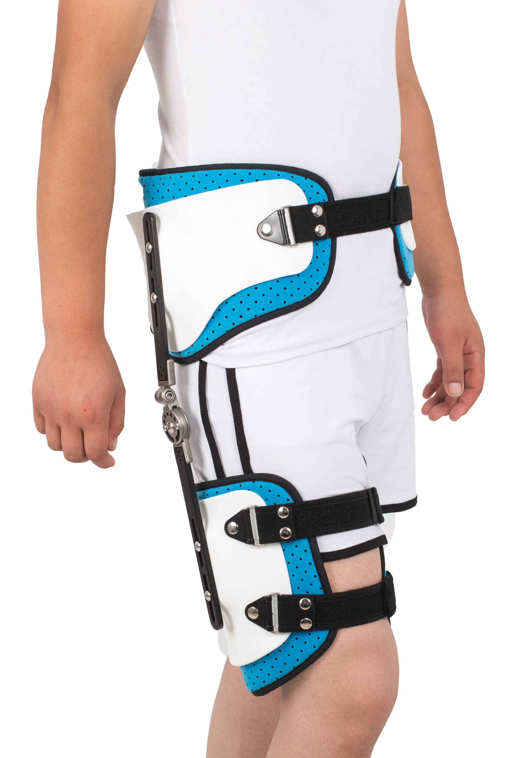 RUNSAN Hip joint fixation brace, hip abduction fixator, used for thigh fracture, hip injury, hip joint soft tissue injury, product size, suitable for men and women