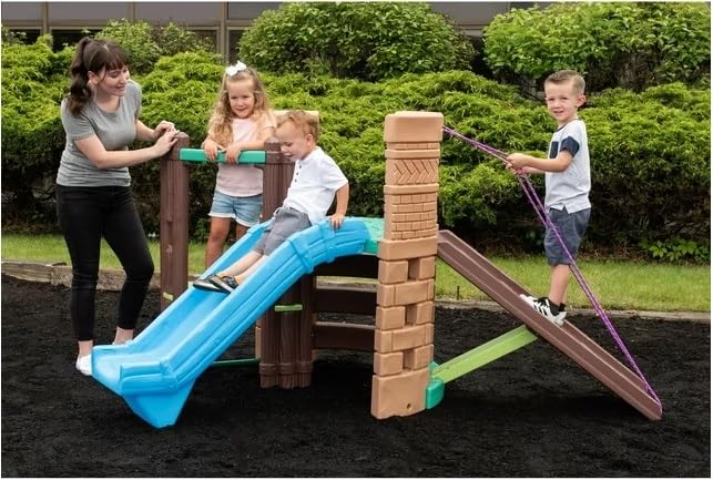 Little Tikes 2-in-1 Castle Climber, Brown