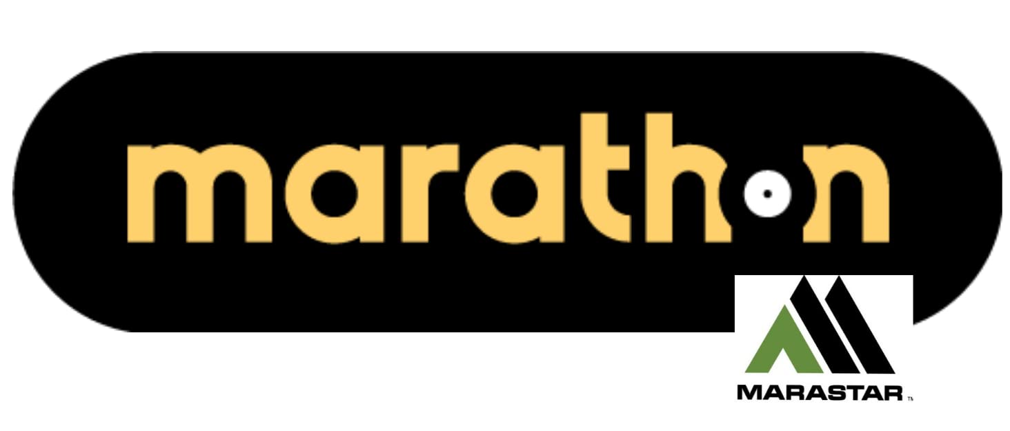 Marathon 6x2" Flat Free, Hand Truck / All Purpose Utility Tire on Wheel, 2.375" Centered Hub, 1/2" Bearings