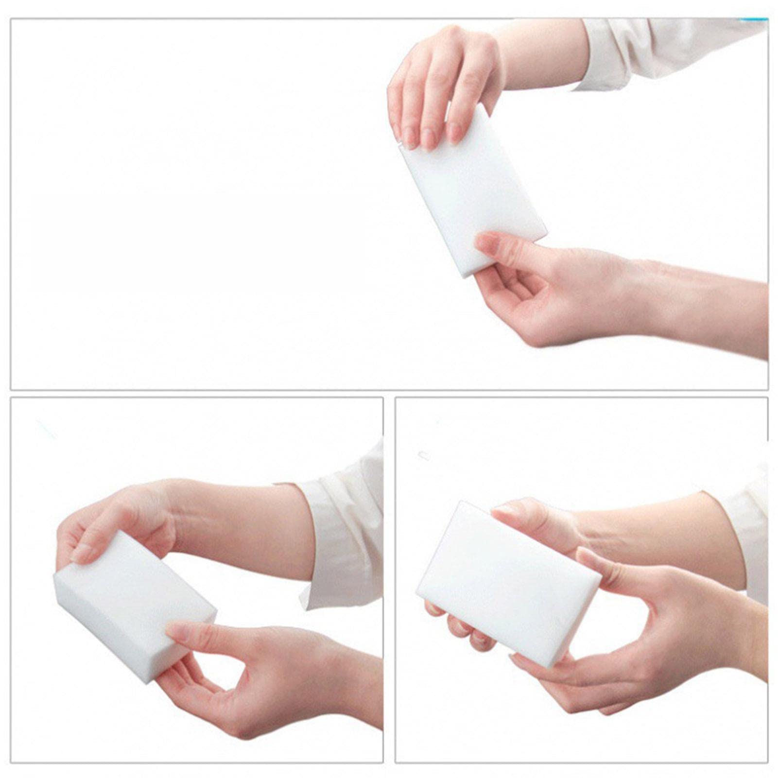 Magic Sponge Eraser, Extra Thick And Long Lasting White Melamine Cleaning Sponges, Double Sided Cleaning Sponge For Furniture Sink Floor And Wall Cleaning