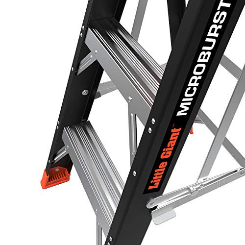 Little Giant Ladders, MicroBurst, 3' Stepladder, Fiberglass, Type 1AA, 375 lbs weight rating, (15703-001)