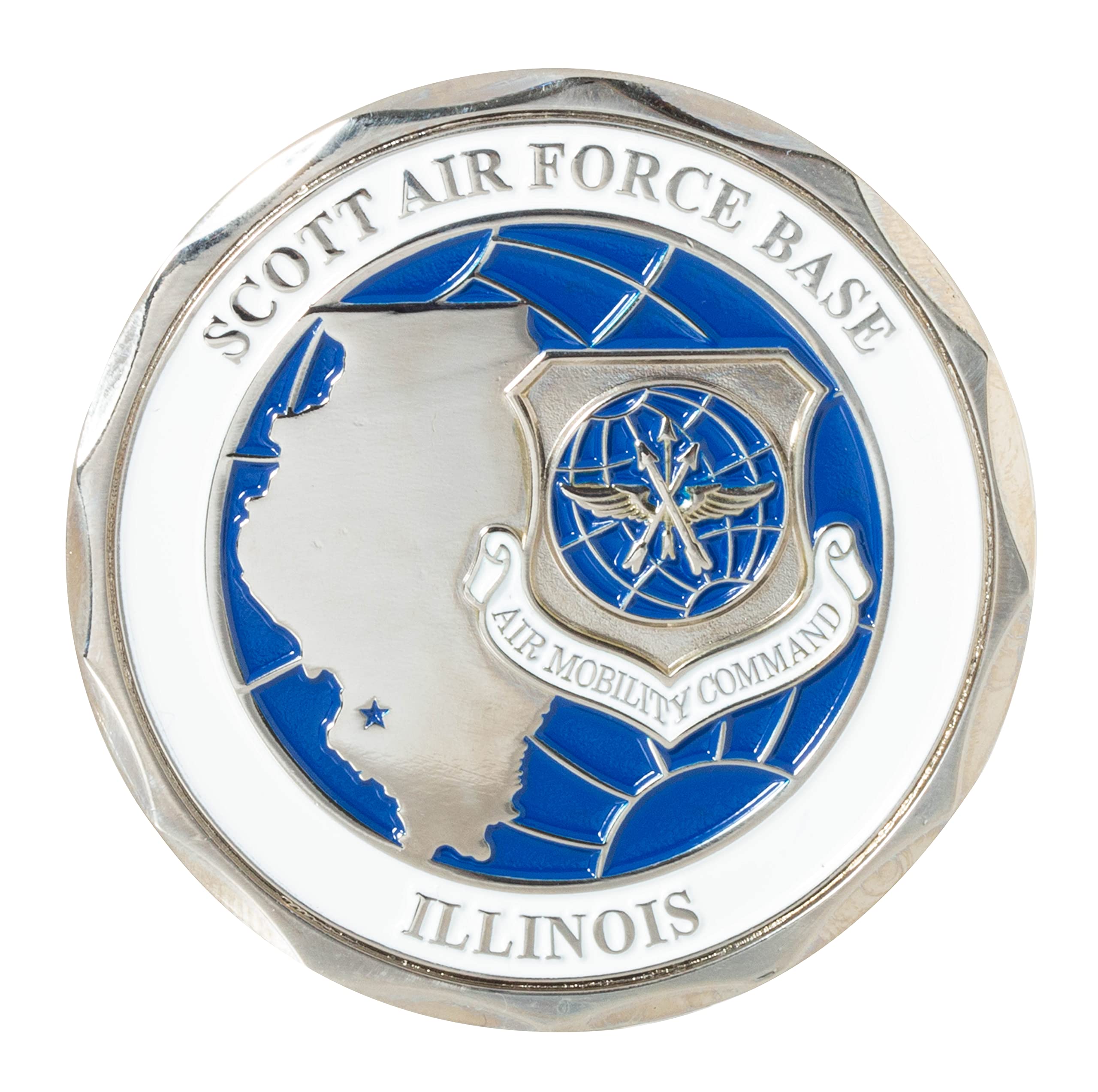 United States Air Force USAF Scott Air Force Base Illinois Air Mobility Command Challenge Coin