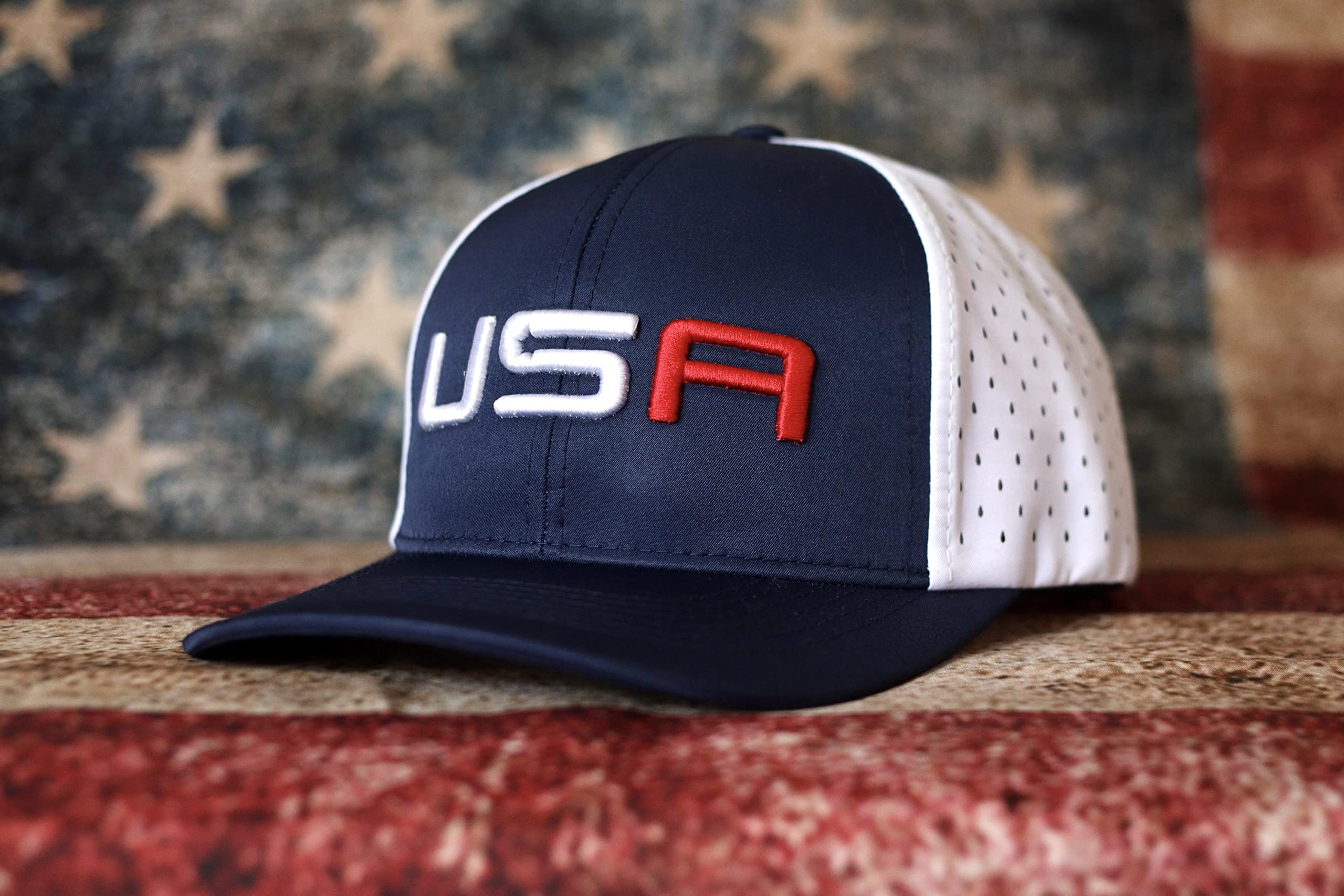 LiberTee Shirts Team USA Trucker Hat, USA Unisex One Size Fits Most Hat Navy/White