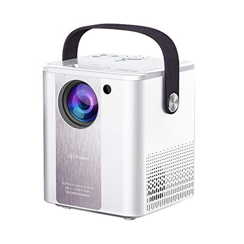 Portable Mini Projector Outdoor 5500Lux Full HD 1080P and 120'' Display Supported,HiFi Speaker Portable Wireless Mirroring Projector for TV Stick/PC/PS4/HDMI Home Theater