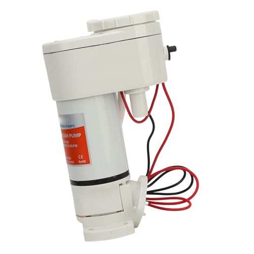 Marine Electric Toilet Pump, Marine Toilet Conversion Kit High Efficiency Multiple Discharge for Yacht (24V 10A Maximum Flow Rate: 5.0 GPM/18.9 LPM)