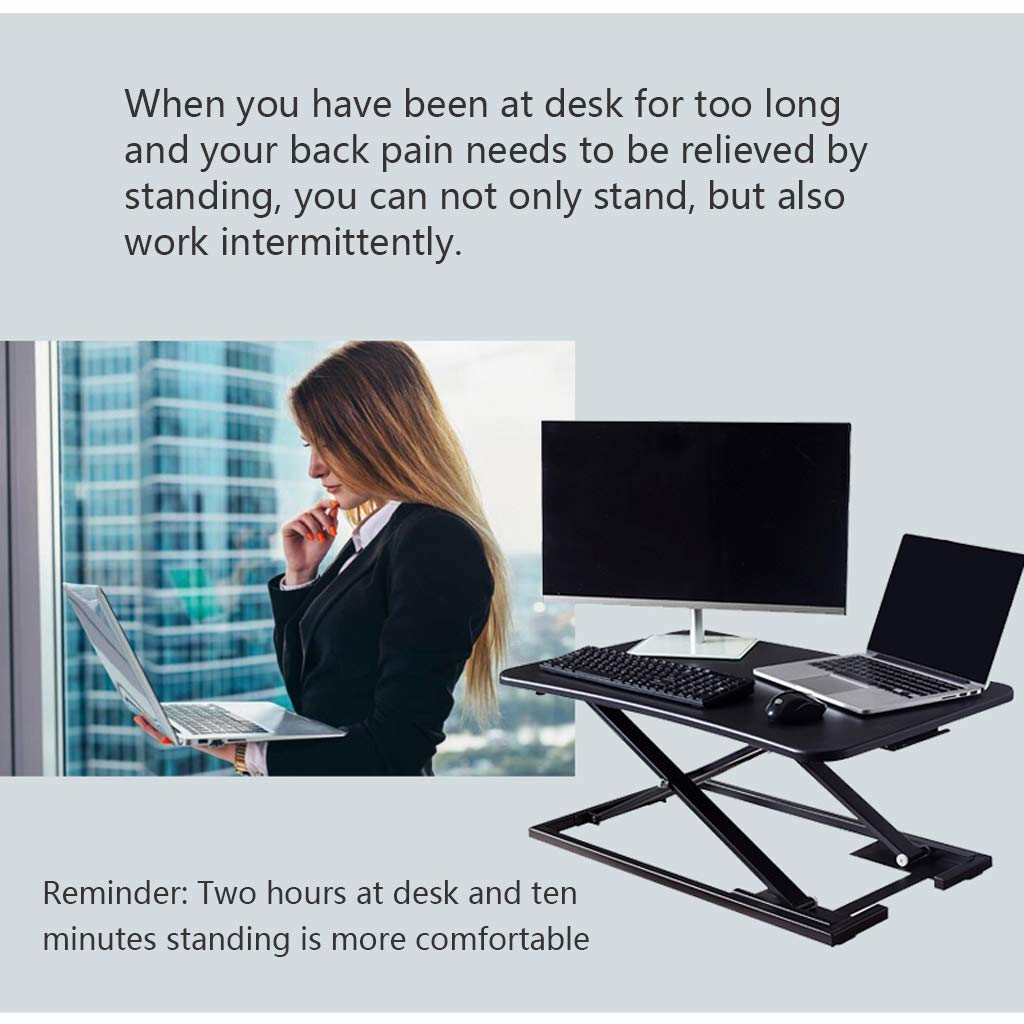 NJYT Monitor Stand Computer Stand Multifunctional Foldable Office Desk Organiser Ergonomic Tray Mount with Keyboard Tray(Color:Wood)
