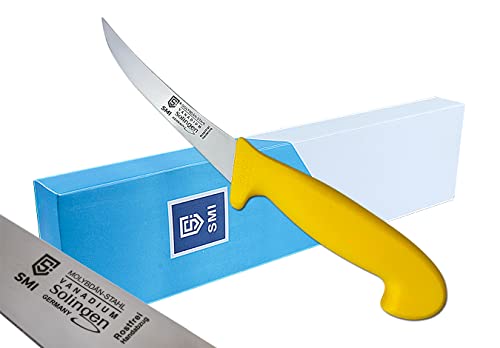 SMI - Solingen Boning Knife Curved 5 inch Meat Knife Professional Flexible Sharp Kitchen Knife Solingen Knife - Made in Germany