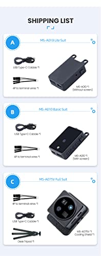 youyeetoo Sipeed MaixSense A075V RGBD Depth Vision Camera, with TOF 3D Sensor, Access to MCU, Support ROS1 + ROS2, for Statistics Traffic and Obstacle Avoidance Car