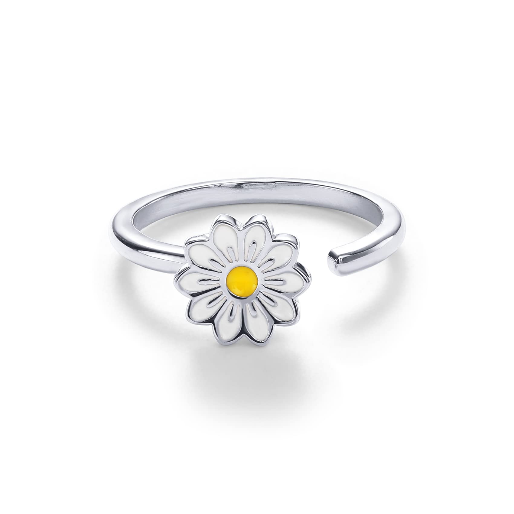 PAVOI 14K Gold Anxiety Ring (Daisy, Yellow Gold)