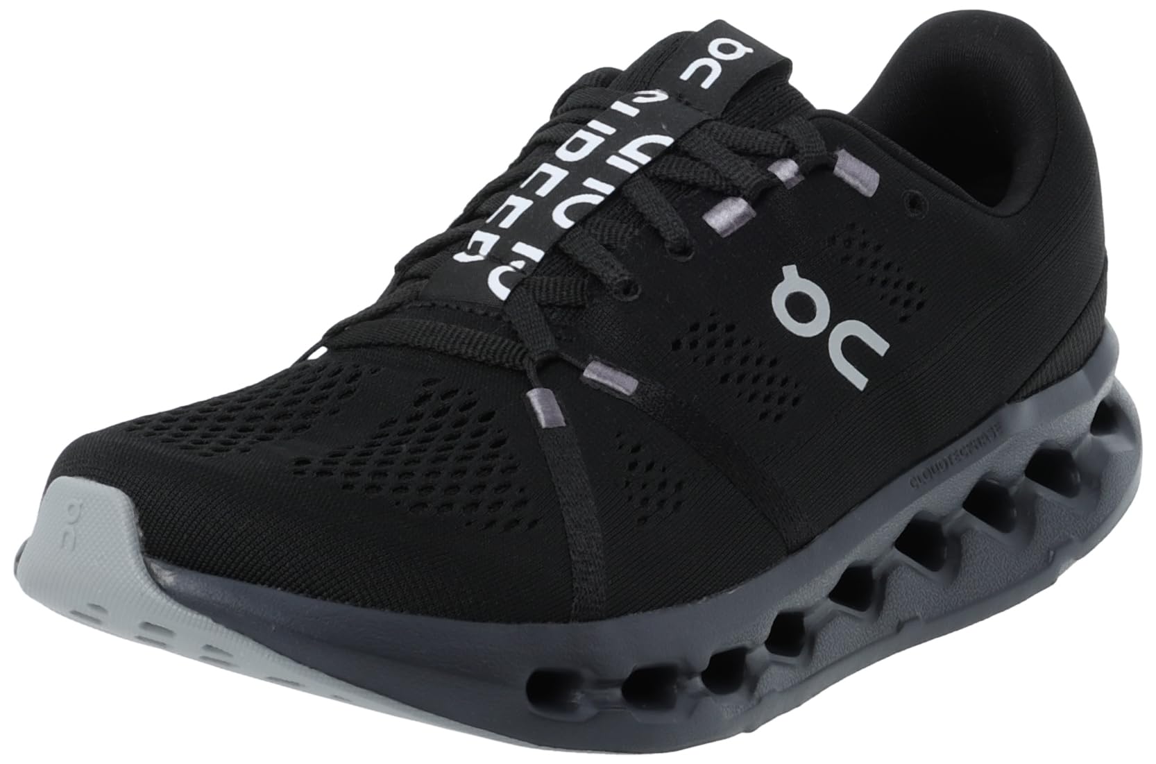 On Womens, Women's Cloudsurfer, All Black, 9 Medium