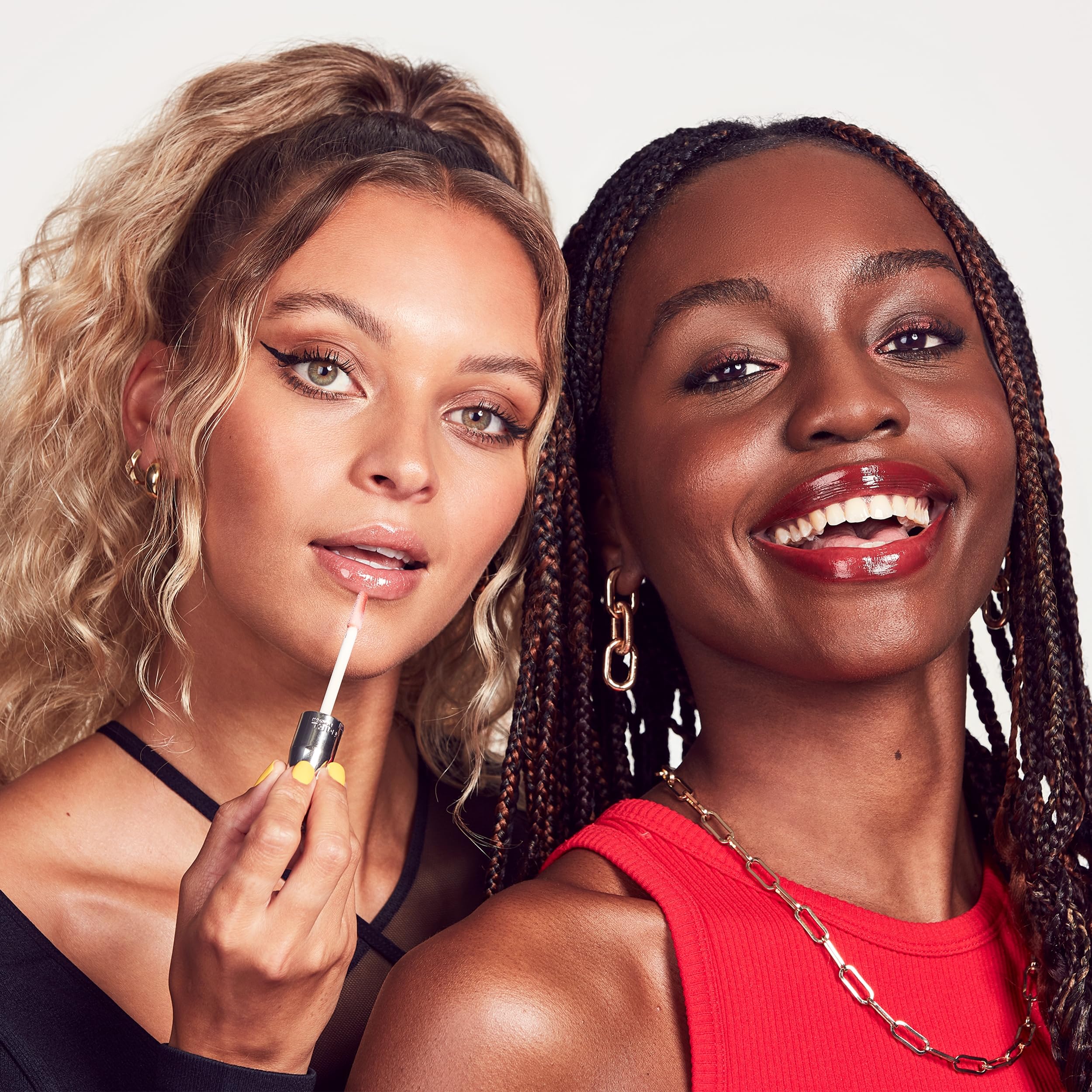 Rimmel Stay Glossy Lip Gloss - Non-Sticky and Lightweight Formula for Lip Color and Shine - 123 Back Row Smooch, .18oz
