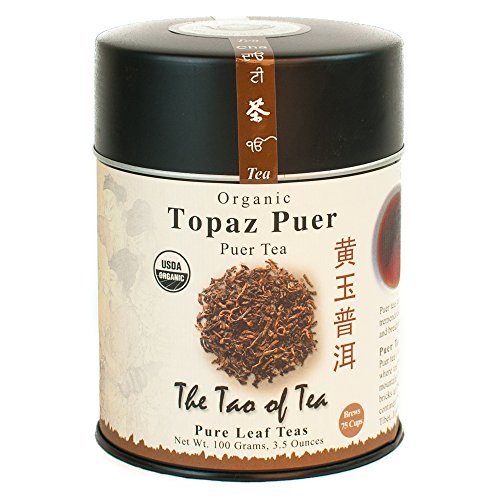 The Tao of Tea, Topaz Puer Pu-er Tea, Loose Leaf, 3.5 Ounce Tin